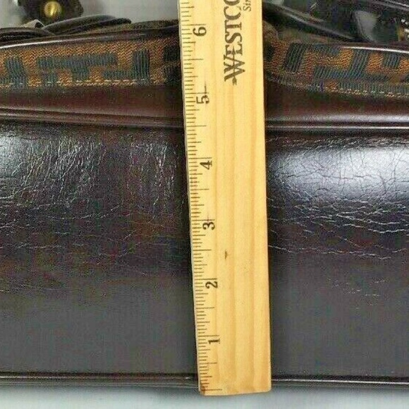 Unbranded | Bags | Tote Fabric Shoulder Bag Brown Geometric Pattern ...